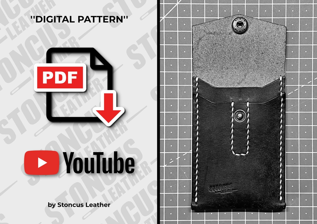PDF Pattern, 4'' Leather Needle Case PDF Template, Leather Knitting ...