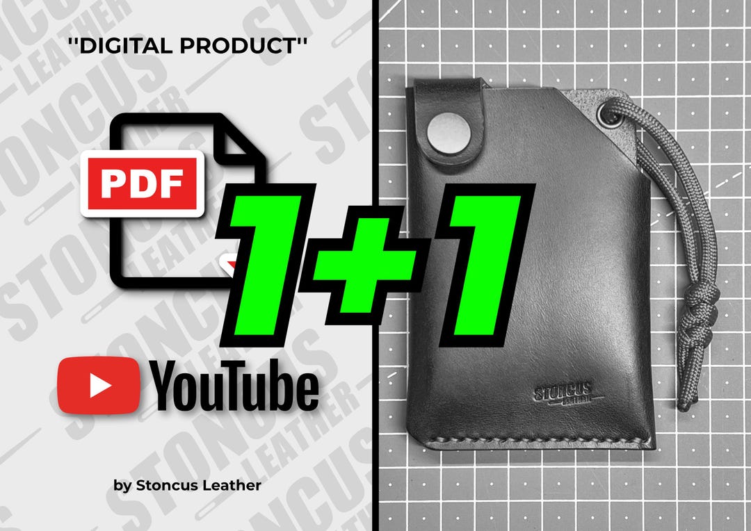 Wallet Pattern PDF, Template With Video Tutorial, Leather Card Wallet ...