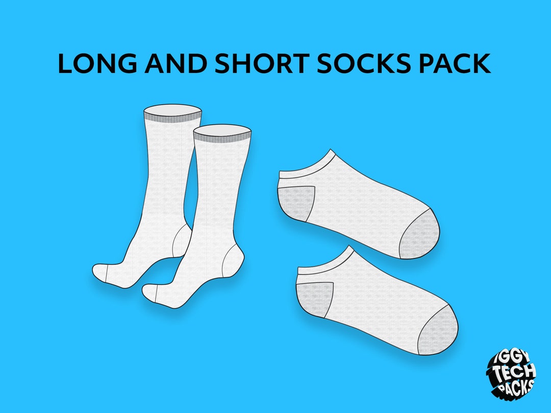 Socks Bundle Vector Downloadable File for Adobe Illustrator - Fashion ...