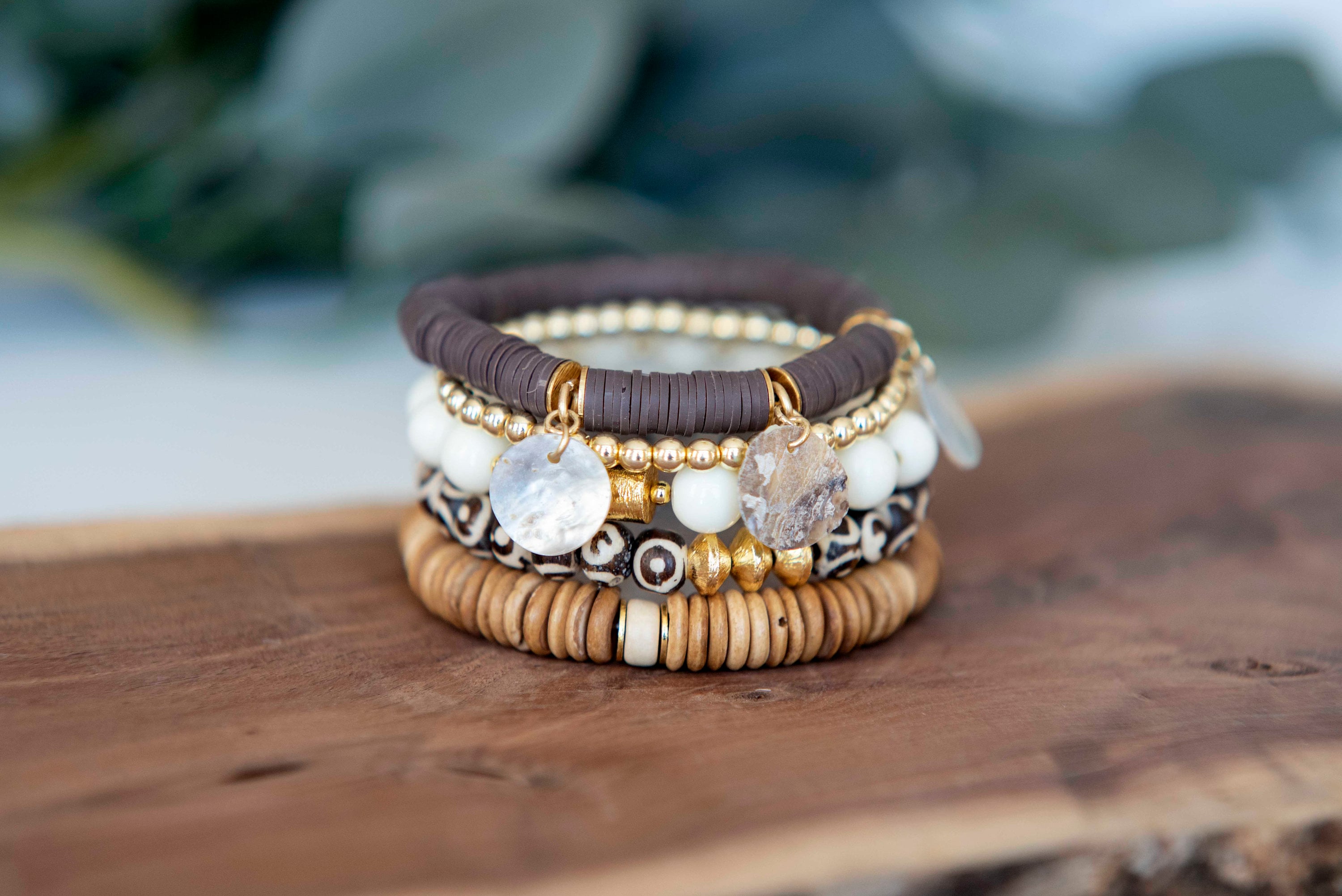 Beaded Bracelet Stack, Bracelet Set, Beaded Bracelets, Stretchy ...