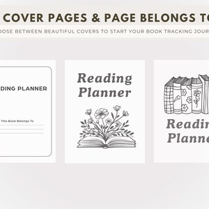 Book Reading Journal Reading Planner Bundle Book Tracker Printable ...