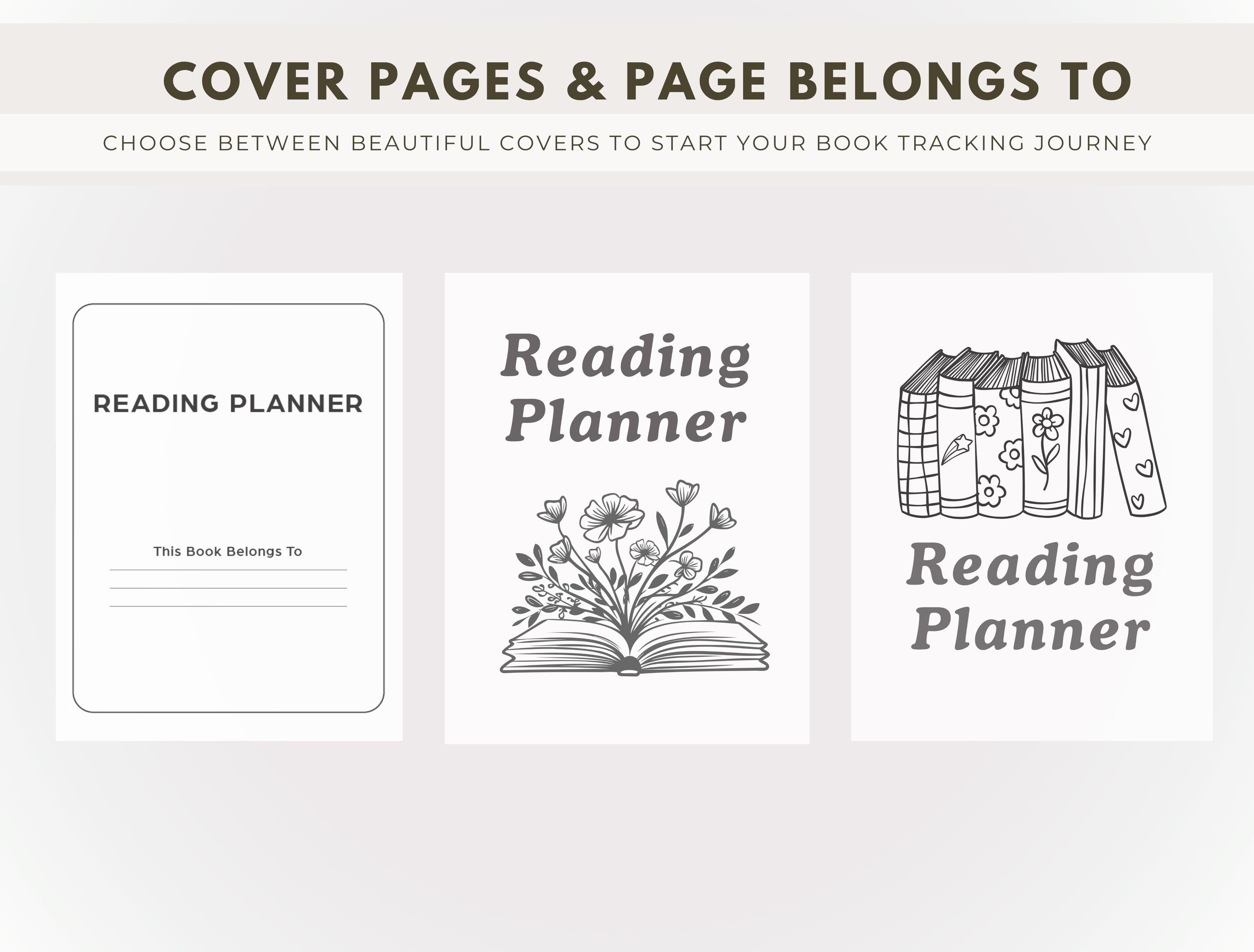 Book Reading Planner Bundle PRINTABLE Book Journal Monthly Yearly ...