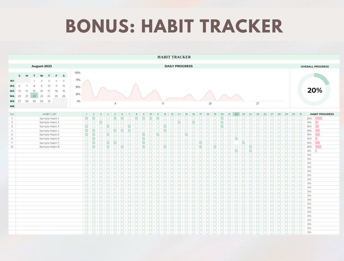 Assignment Tracker Student Homework Planner Google Sheets - Etsy