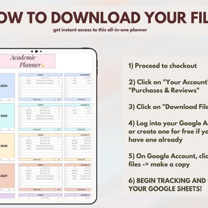 Assignment Tracker Student Homework Planner Google Sheets Excel 2024 ...