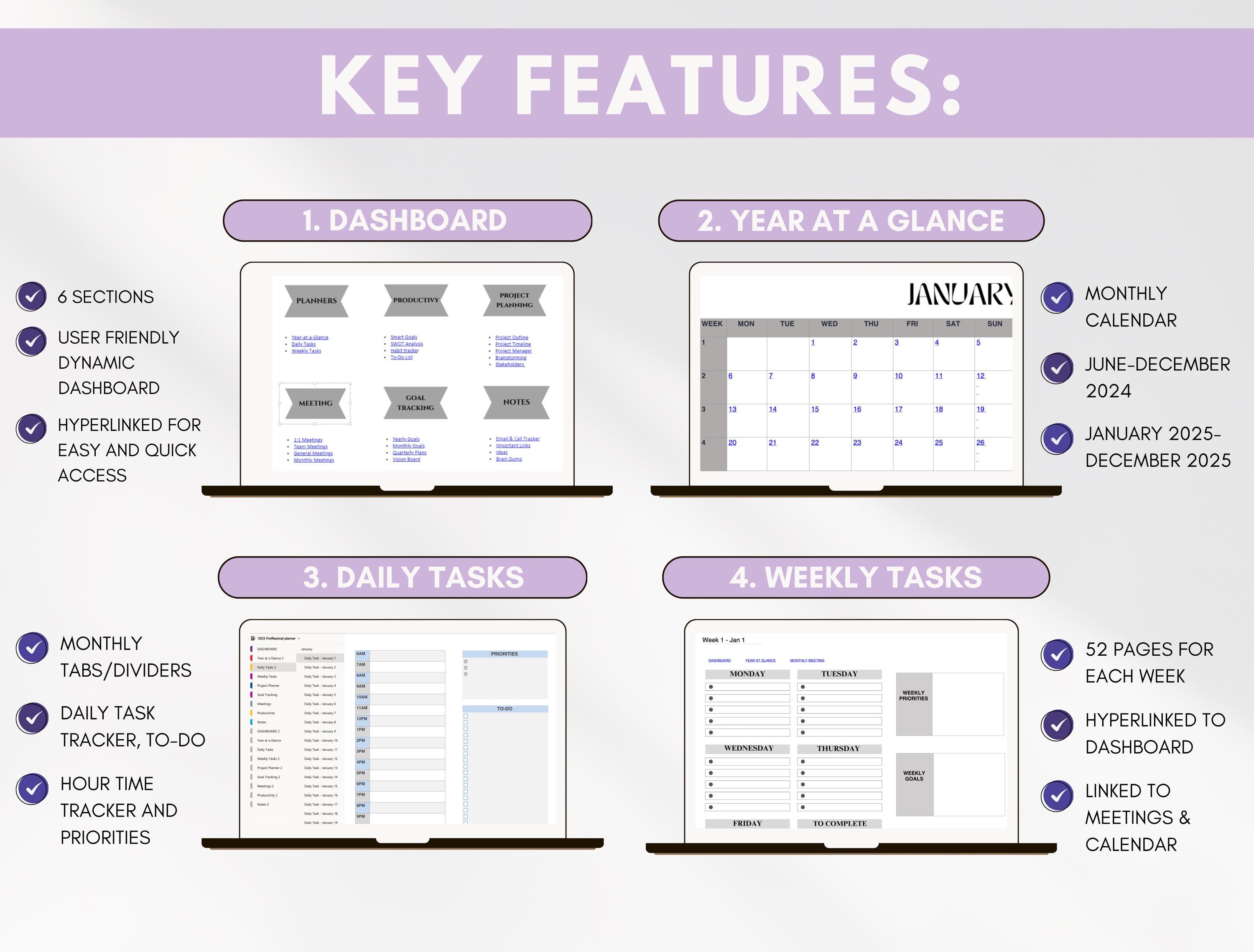 Planificador de OneNote para el trabajo, plantilla profesional de ...