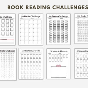 Book Reading Journal Reading Planner Bundle Book Tracker Printable ...