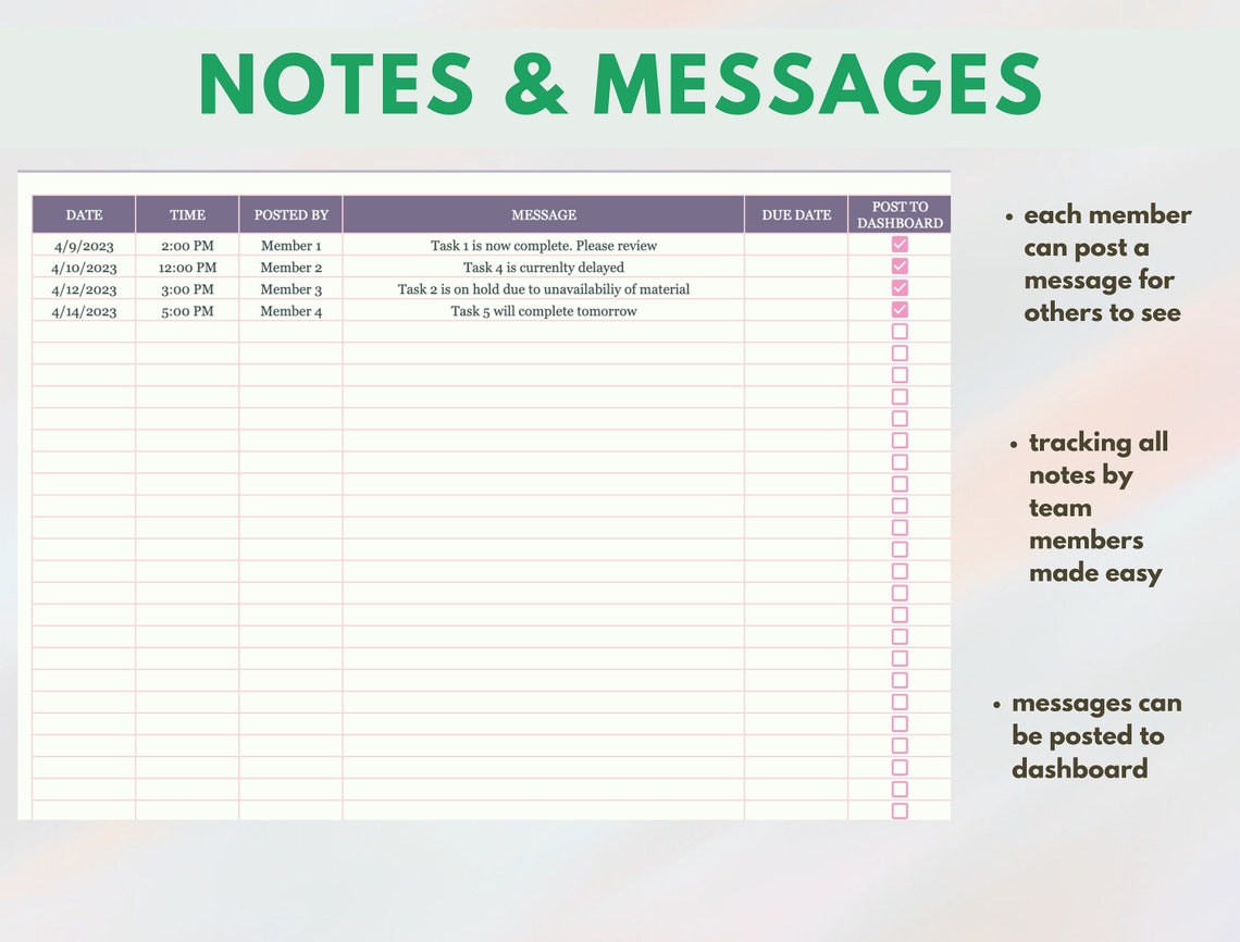 Multi Project Tracker Excel, Project Management Tool, Productivity ...