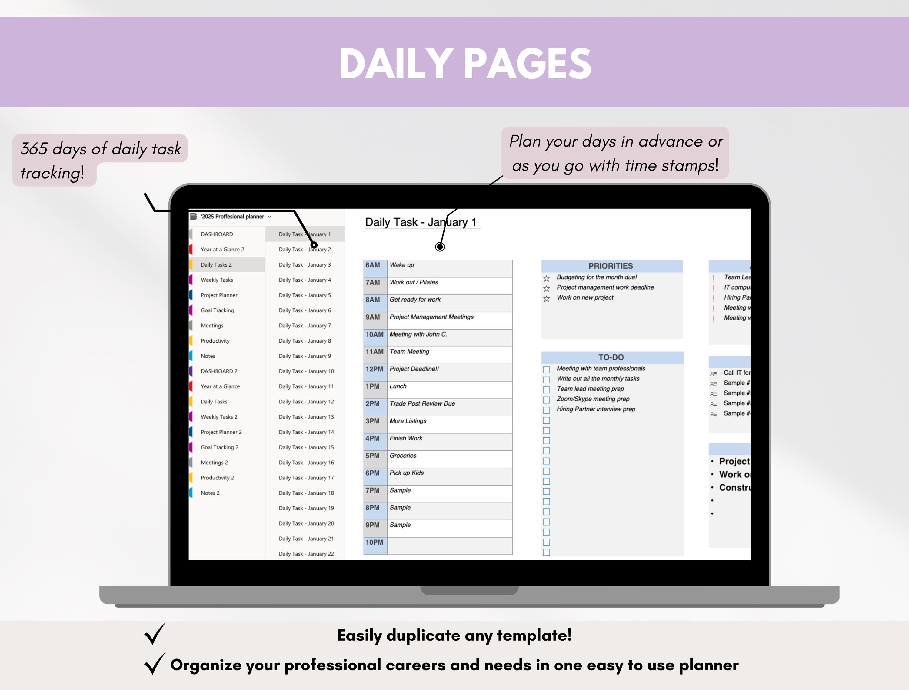 Planificador de OneNote para el trabajo, plantilla profesional de ...