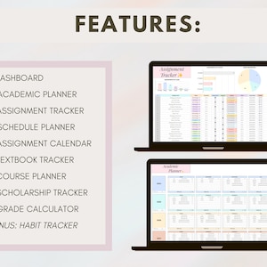 Assignment Tracker Student Homework Planner Google Sheets Excel 2024 ...