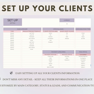Client Tracker Spreadsheet for Small Business Planner Invoice Template ...