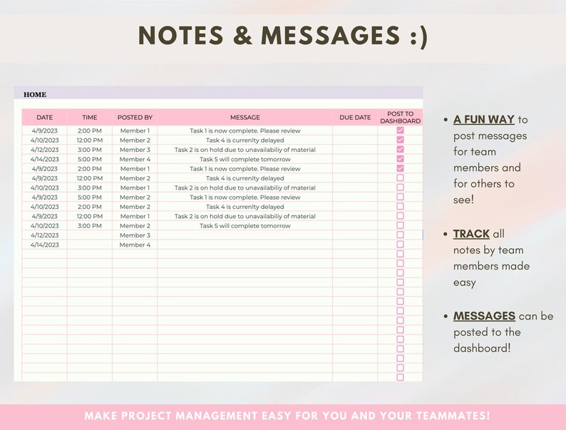 Multi Project Tracker Excel, Project Management Tool, Productivity ...