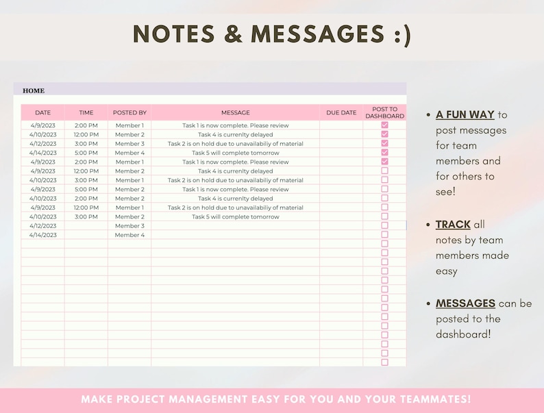 Project Management Excel Google Spreadsheet Multi Project Planning Tool ...