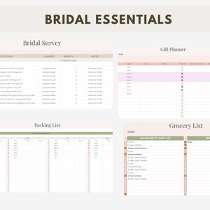 Wedding Planner Google Excel Spreadsheet Budget Tracker Wedding ...