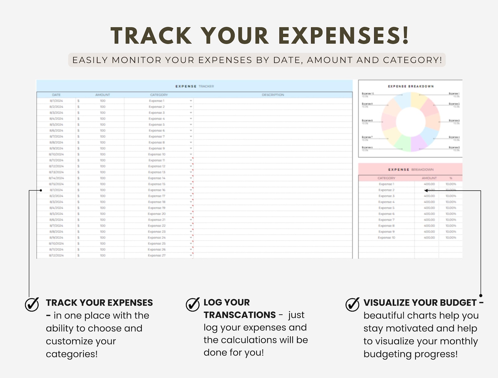 Budget Planner Google Sheet Monthly Excel Budget Spreadsheet Template ...