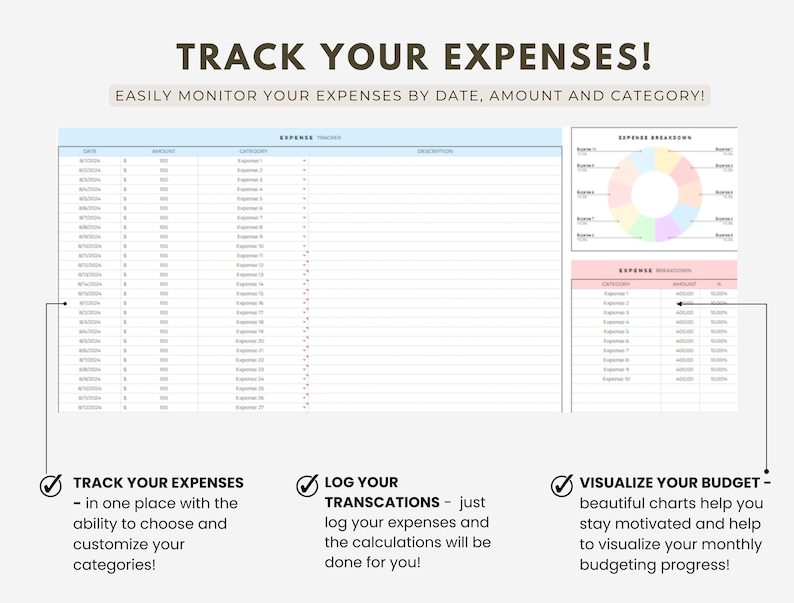 Budget Planner Google Sheet Monthly Excel Budget Spreadsheet Template ...