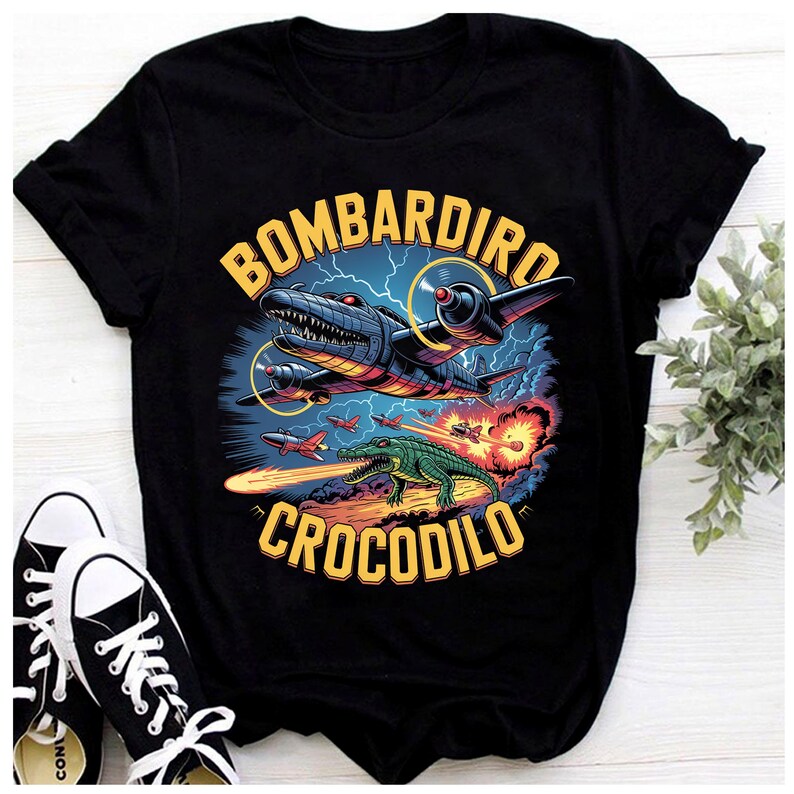 Bombardiro Crocodilo - Italian Brainrot Meme T-shirt Lb110 - Etsy