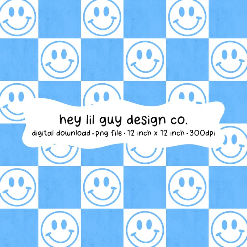 Aesthetic Smiley Fabric - Etsy