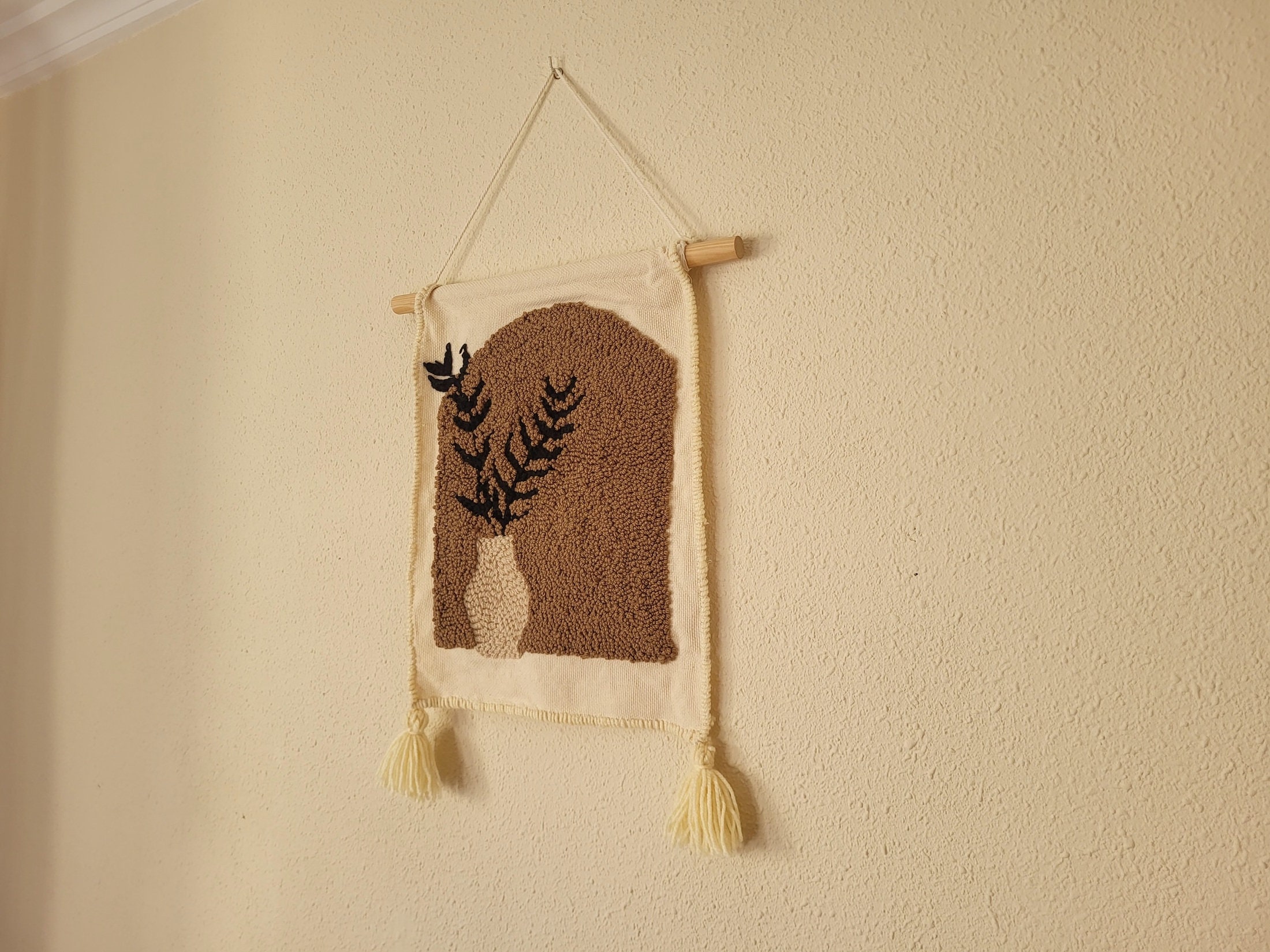 Moon Phase Wall Artyarn Wall Hangingknit Wall Hanginggift for ...