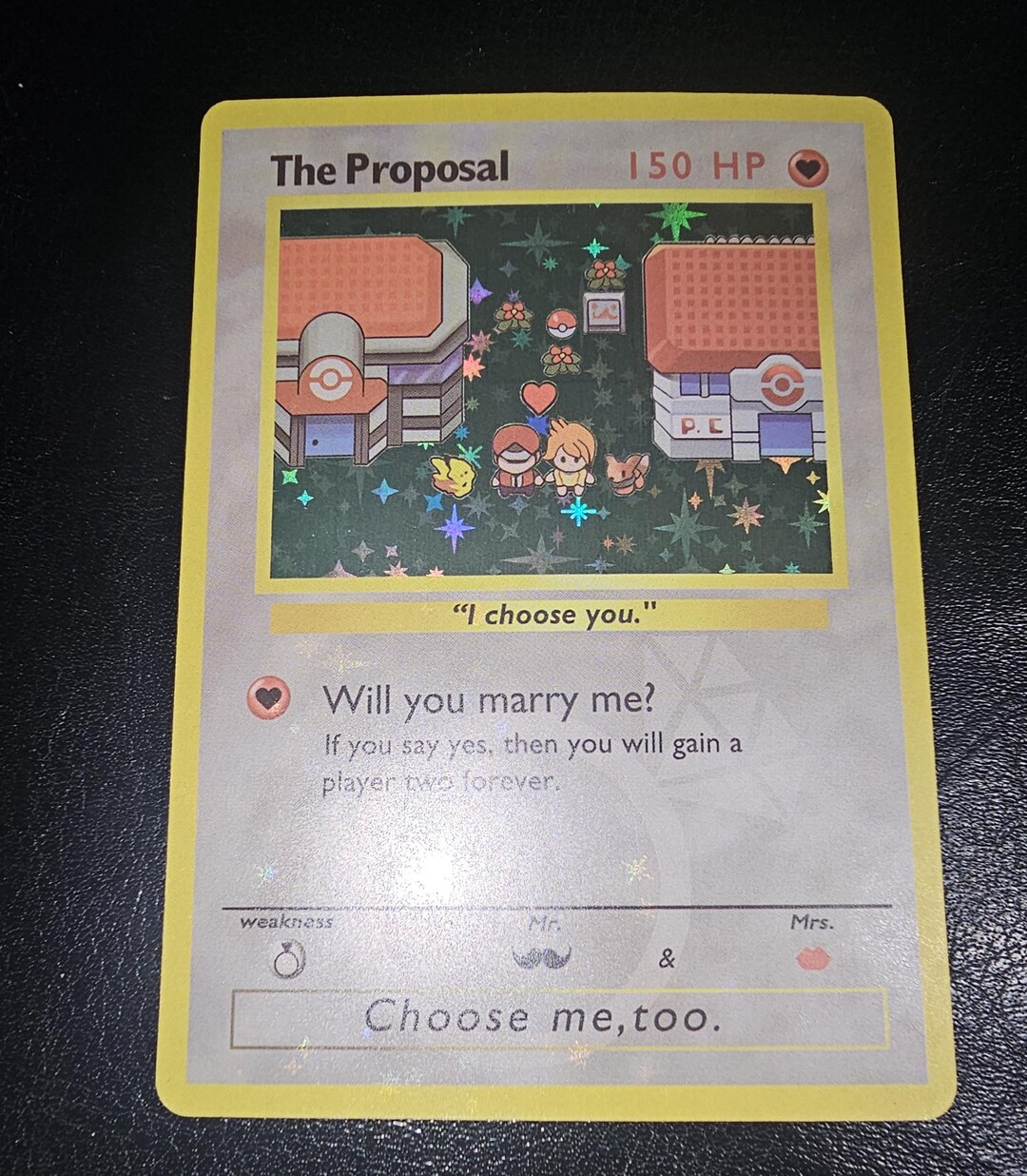 The Proposal Custom Handmade Card Holographic Pokemon Card With Hard ...