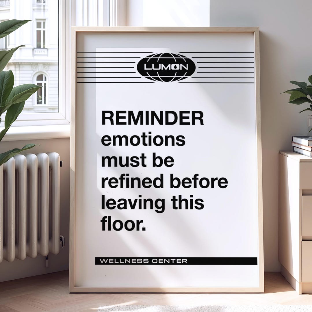 Severance Poster Emotion Refined Macrodata Refinement Replica of Lumon ...