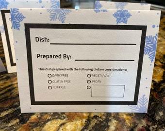 4th of July America Patriotic Independence Day Dietary Cards potluck ...