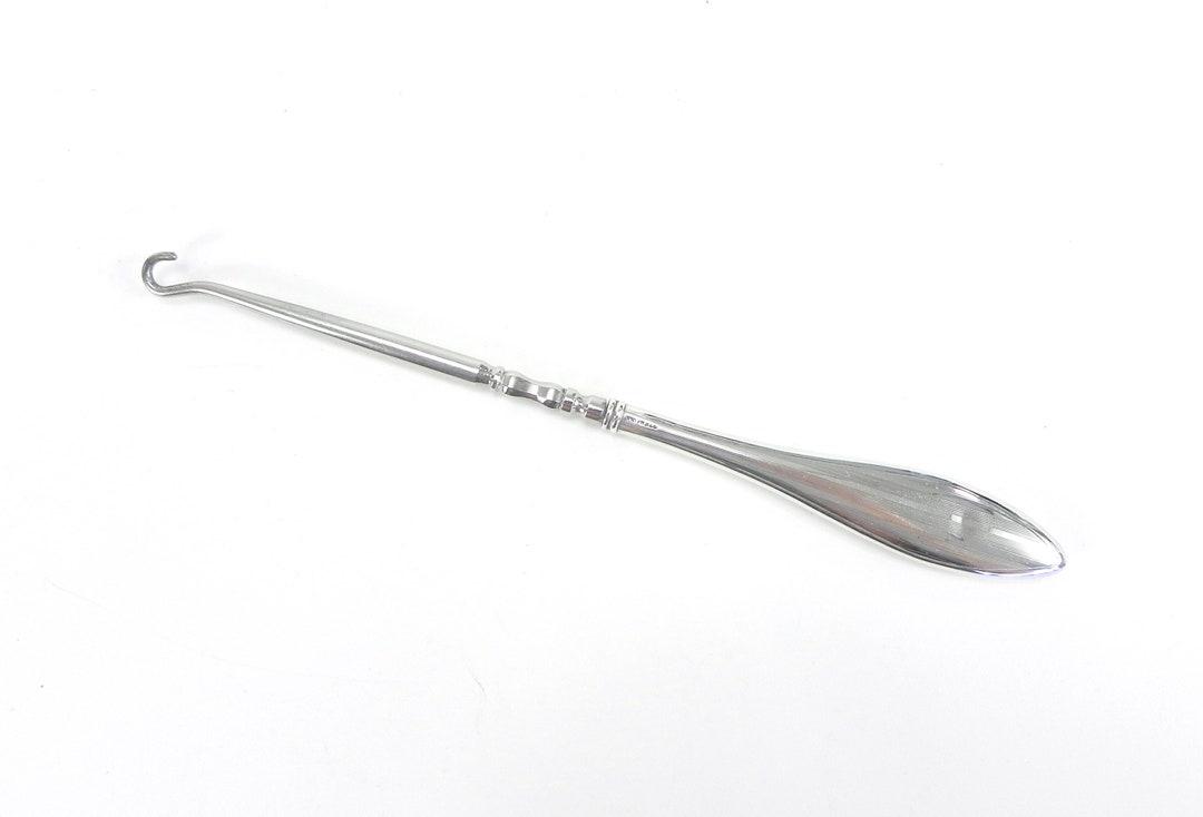 Antique Sterling Lace Hook | Art Deco Corset Shoe Silver Hook | Ladies ...