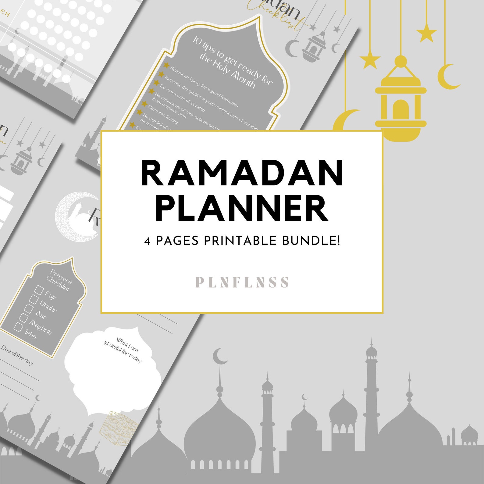 Ramadan Planner Templates 2023, Islamic Planner, Ramadan Tracker ...