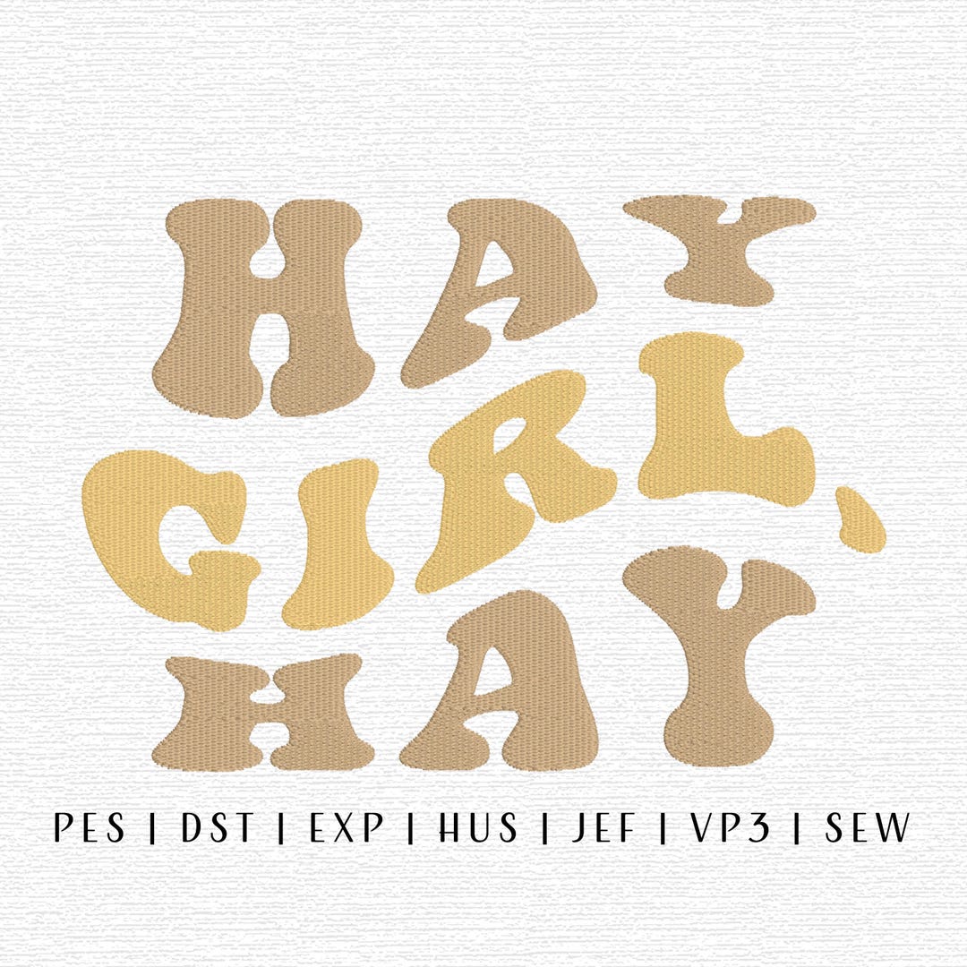 Hay Girl Hay Embroidery Design File, Groovy Spooky, Groovy Halloween ...