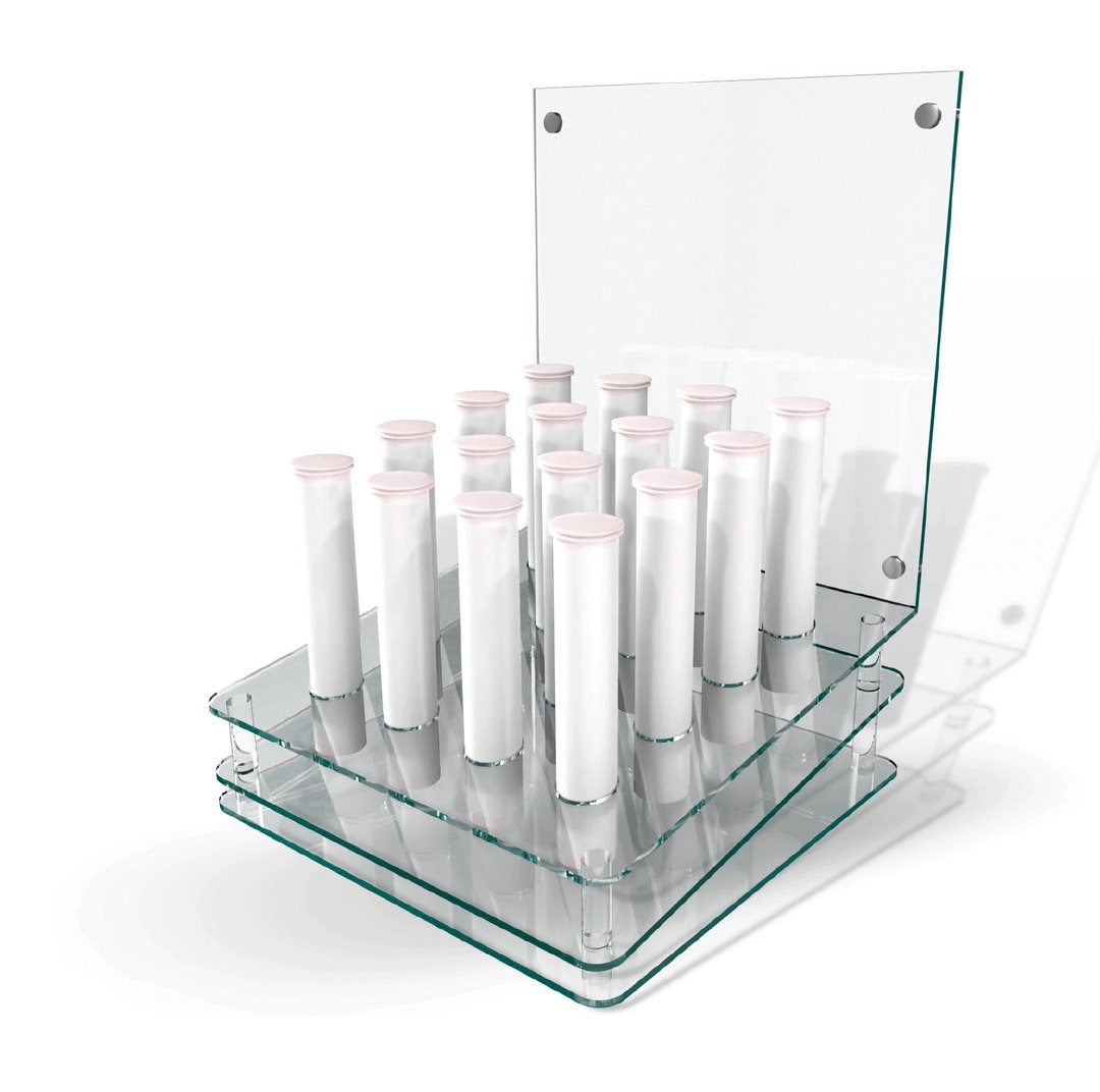 Acrylic Pre-roll Showcase Display 16-tube - Etsy