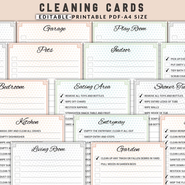 Chore Cards - Etsy