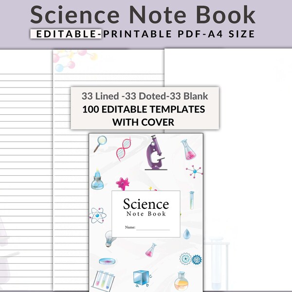 Science Notebook - Etsy