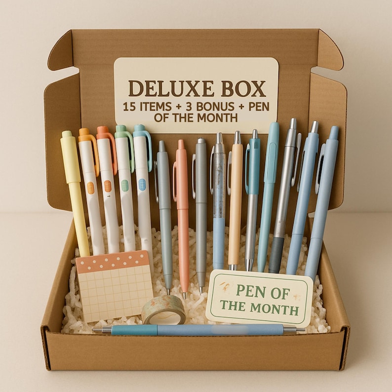 Stationery Surprise Box: Pens, Highlighters & More - Mystery Writing ...