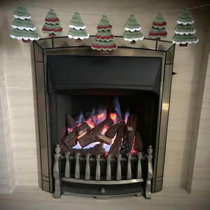 CROCHET PATTERN: Layered Christmas Tinsel Tree Garland Hanging ...