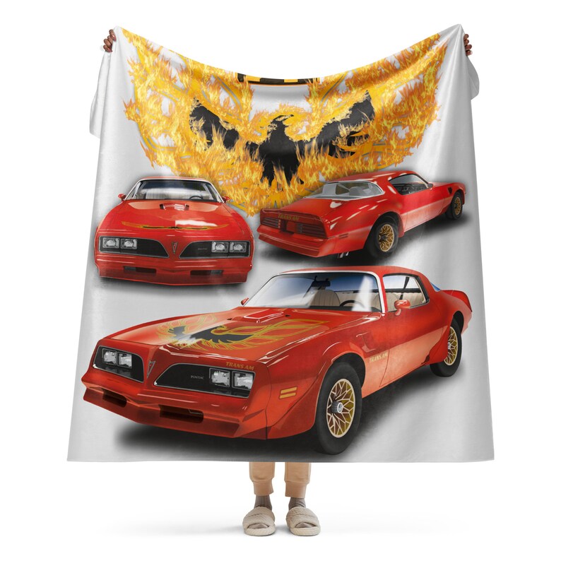 Illustrated 1977 Pontiac Trans AM Firebird Muscle Car "freebird" Sherpa ...