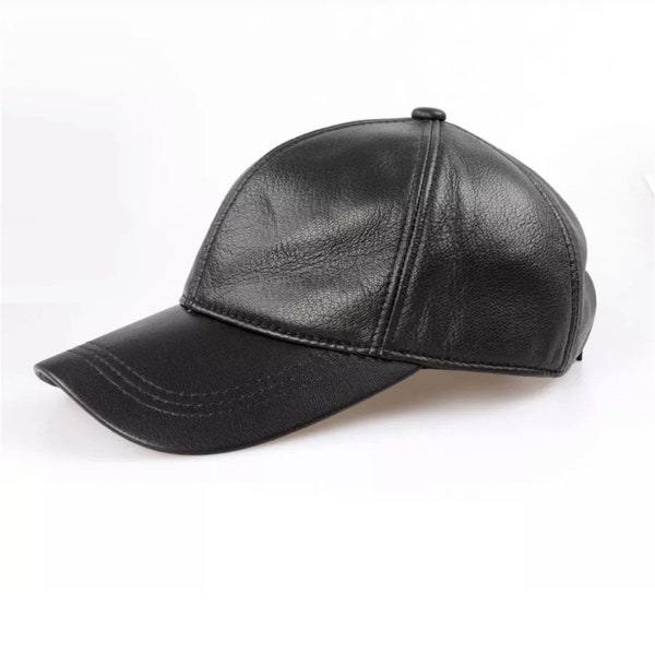 Leather Baseball Cap - Etsy