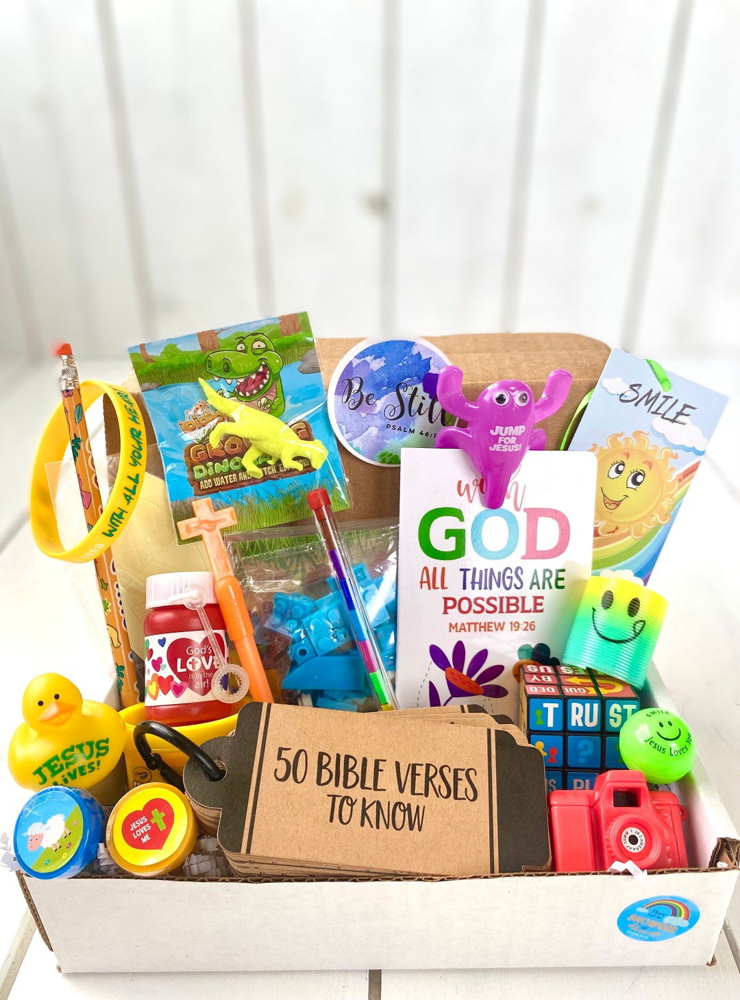 Bible Verse Prize Box: Christian Sunday School Gift - Etsy