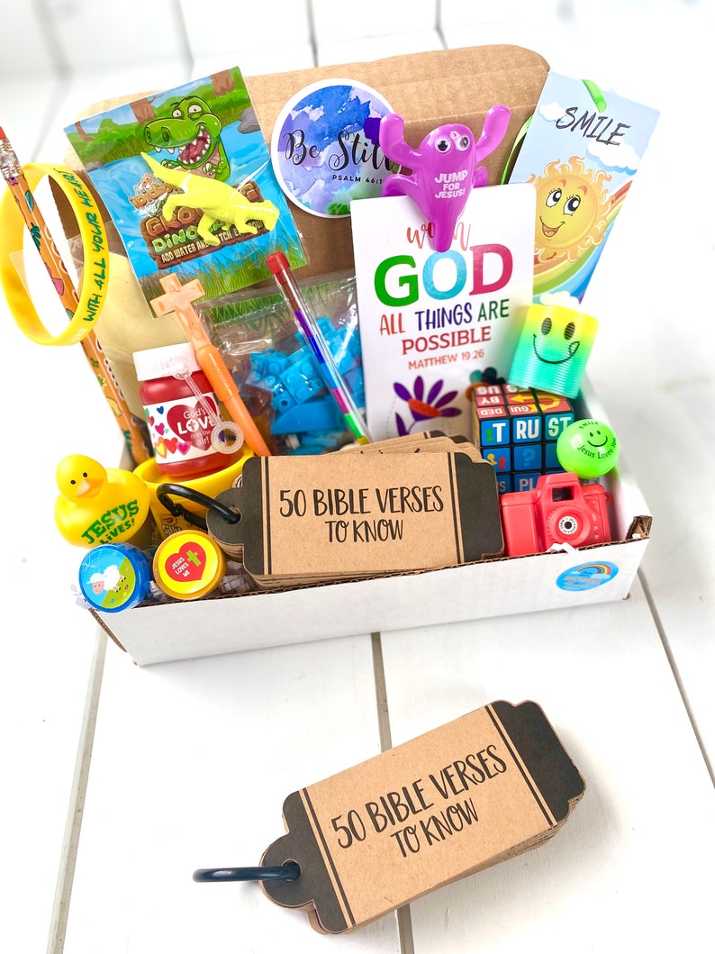 Bible Verse Prize Box: Christian Sunday School Gift - Etsy