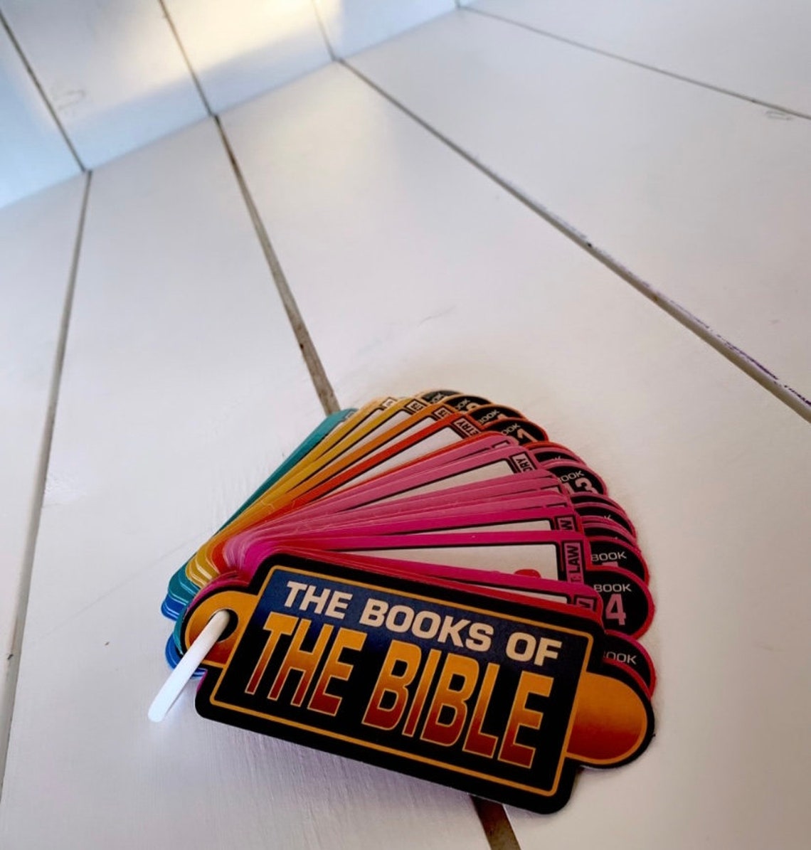 The Bible Books Cards on a Ring Church Games Sunday School - Etsy