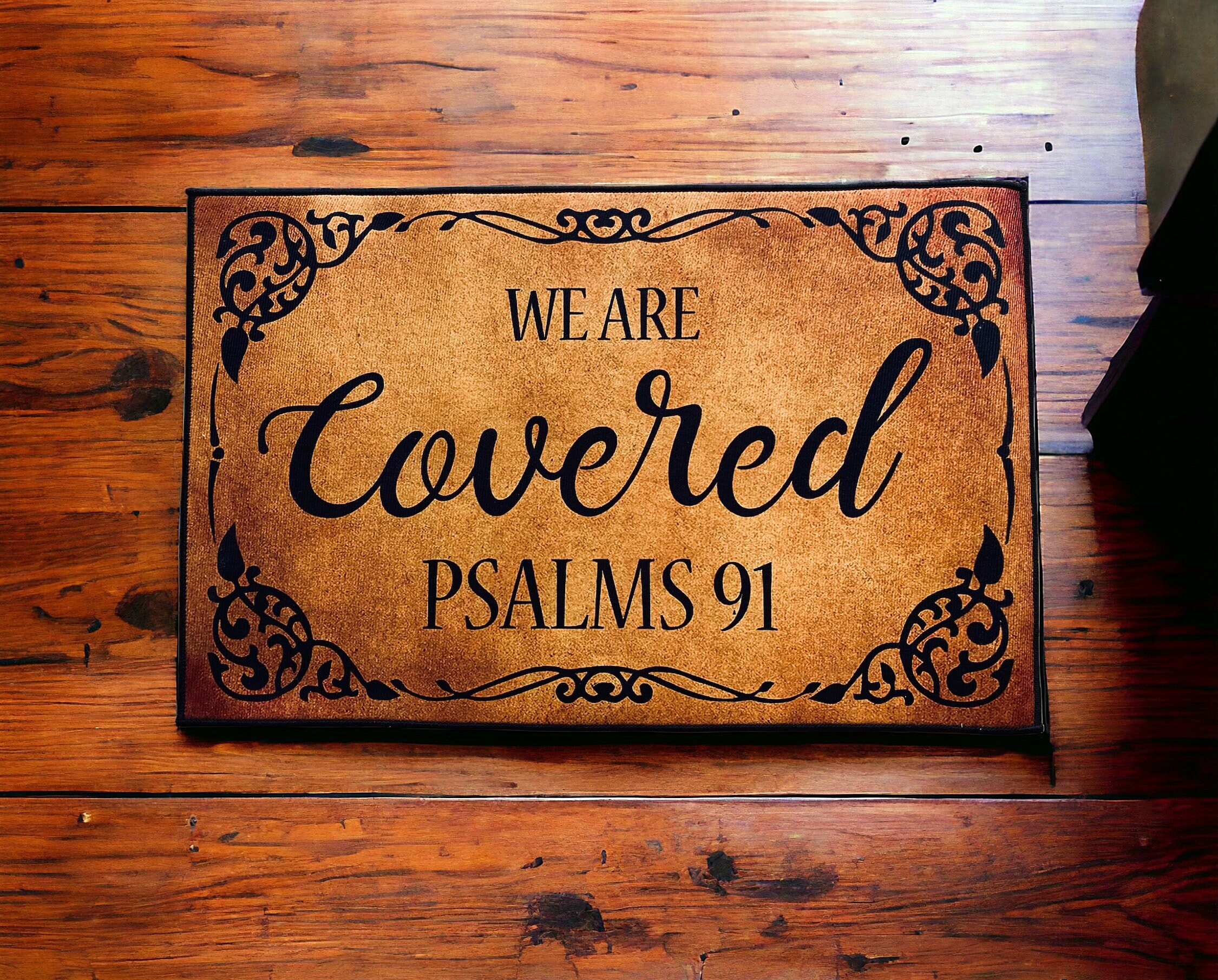 Welcome Door Mat With Bible Verse - Etsy