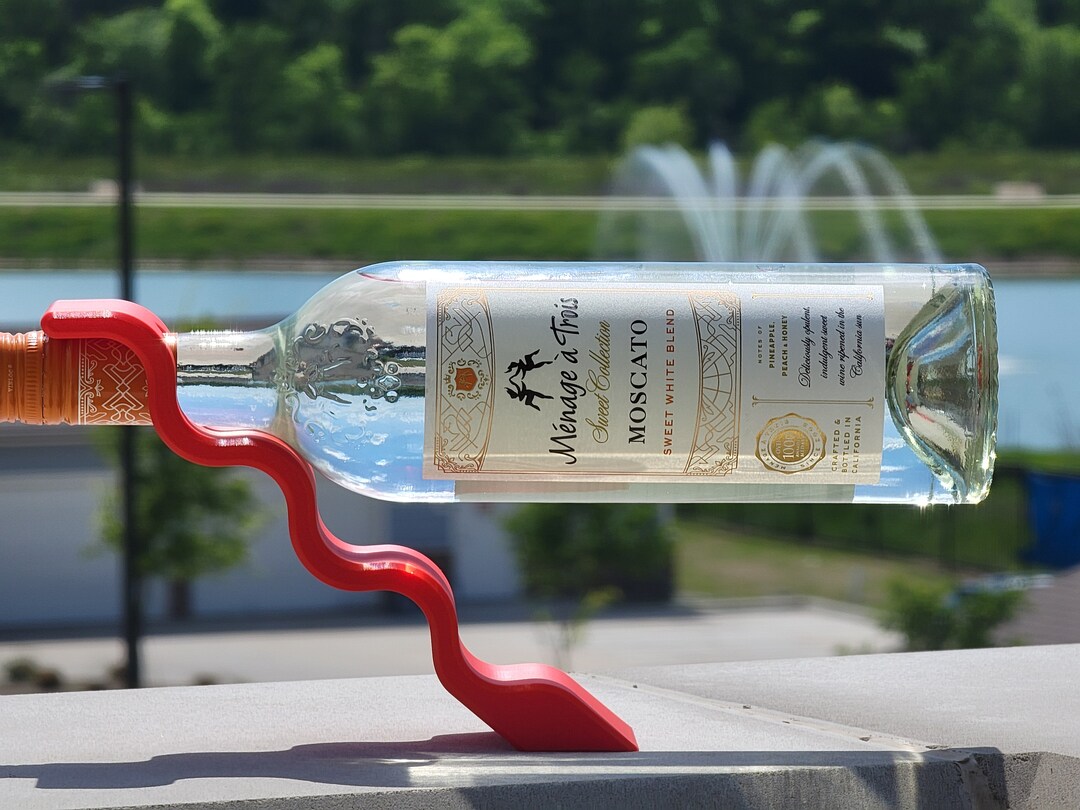 Zero Gravity Wine Bottle Holder - Etsy