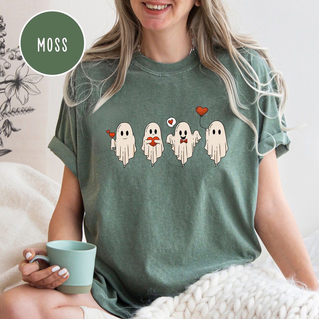 Comfort Colors Retro Valentine's Day Ghosts Cute T-shirts Sweatshirts ...