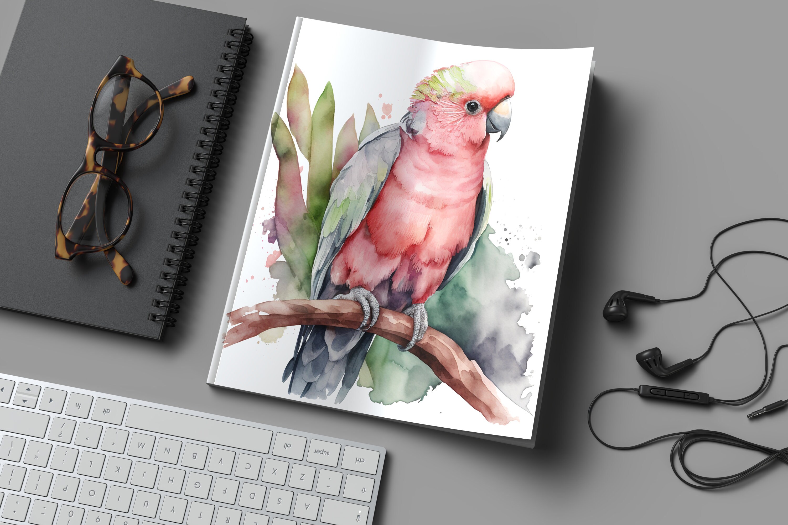 2 Files Galah Clip Art, Galah Pattern, GALAH Watercolour, Download ...