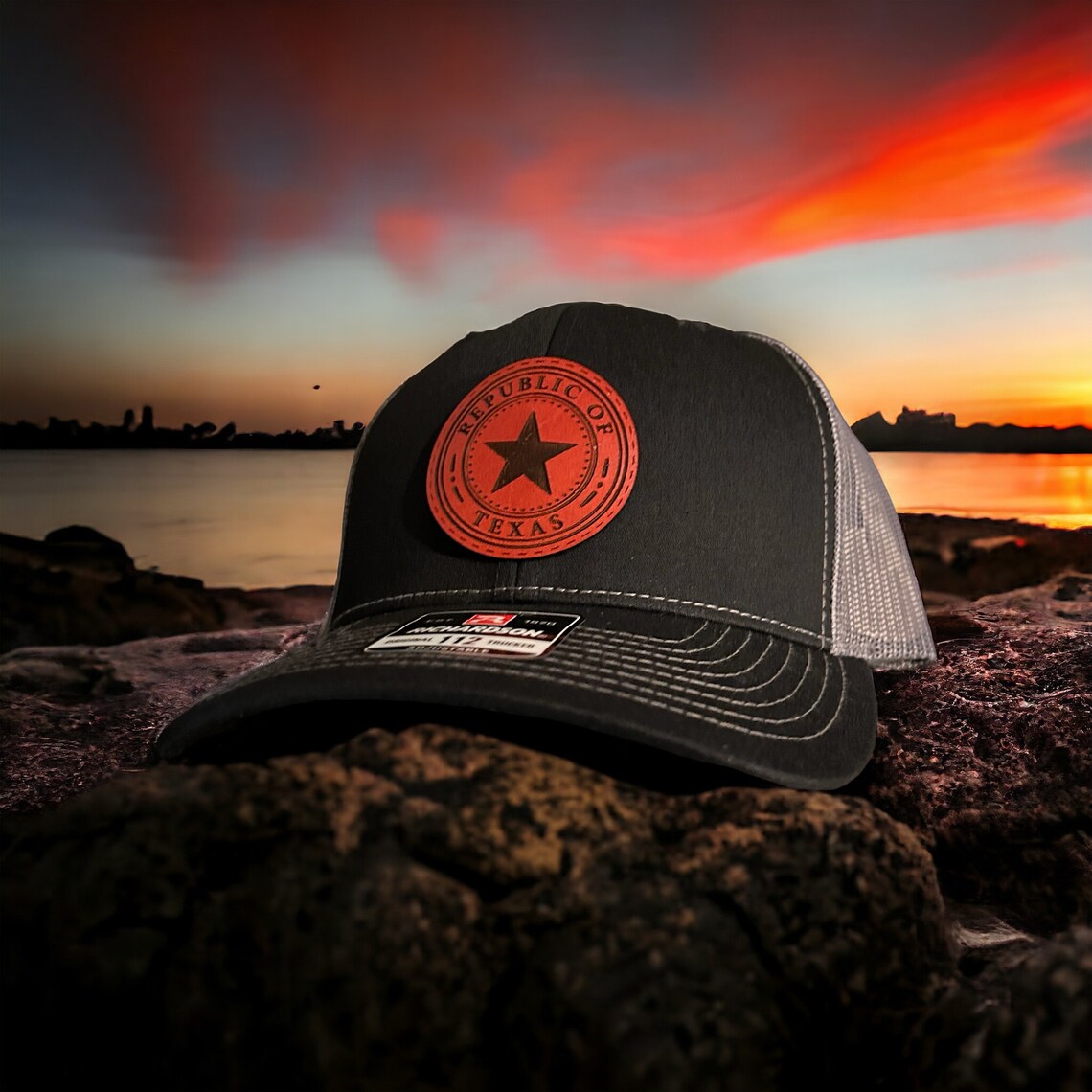 Texas Republic Leather Patch Hats, Texas Pride Hat, Texas Gift Hat ...