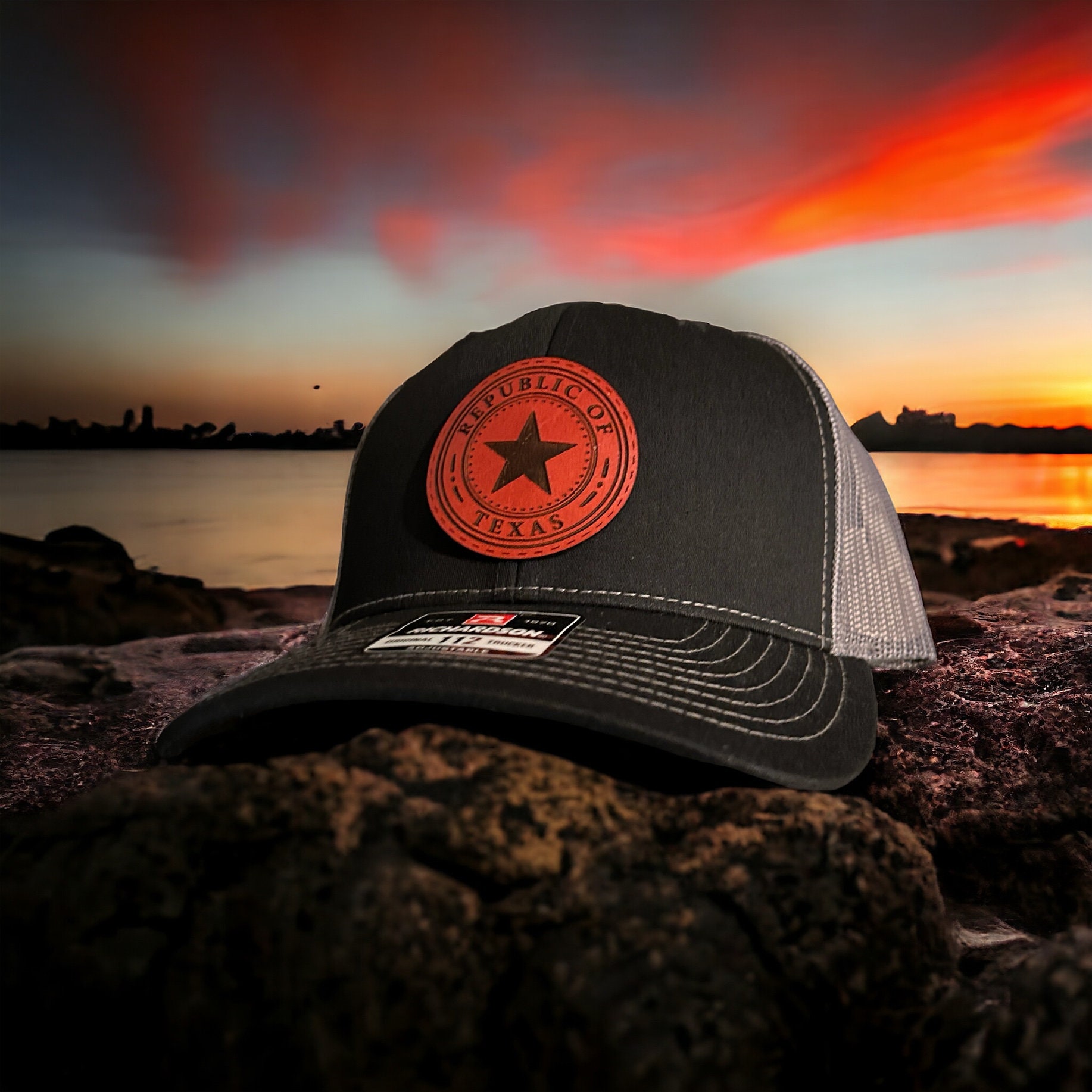 Texas Republic Leather Patch Hats, Texas Pride Hat, Texas Gift Hat ...