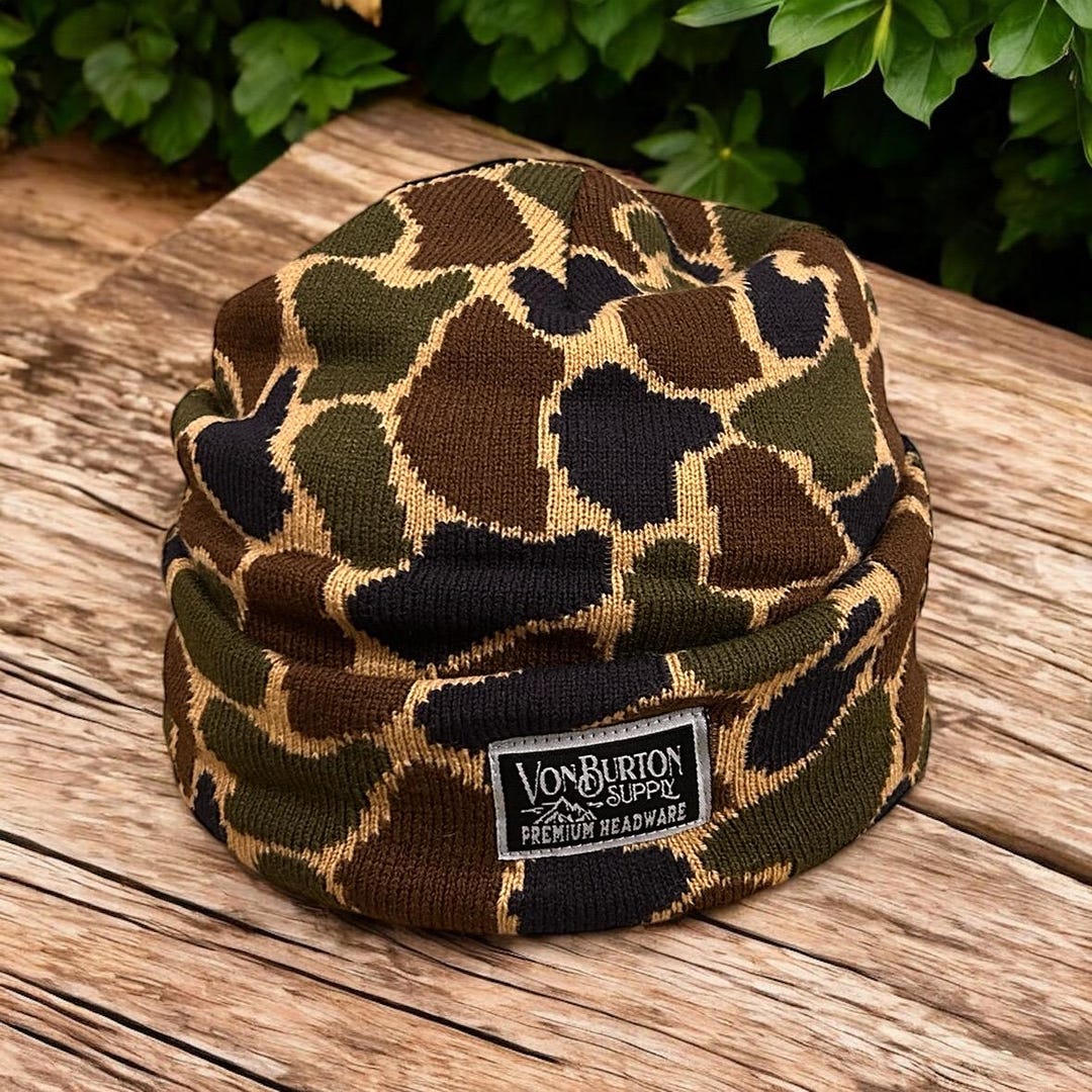 Old School Camo Beanie Valley Creeper, Duck Camo Beanie - Etsy
