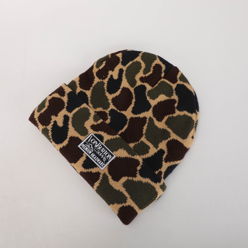 Old School Camo Beanie Valley Creeper, Duck Camo Beanie - Etsy