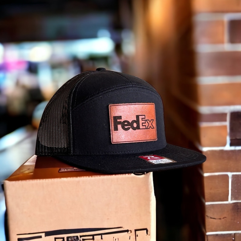 Custom Richardson 168 Leather Patch Trucker Hat, Richardson 168 7 Panel ...