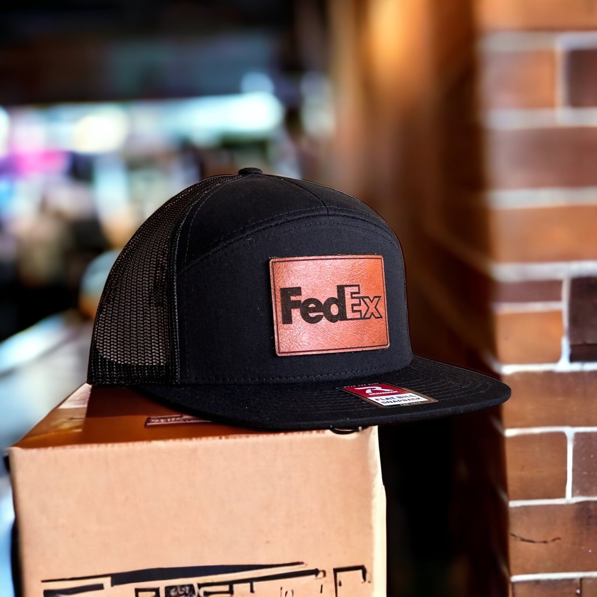 Custom Richardson 168 Leather Patch Trucker Hat, Richardson 168 7 Panel ...