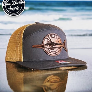 Custom Richardson 168 Leather Patch Trucker Hat, Custom Trucker Hat, Custom Leather Patch Hats ...