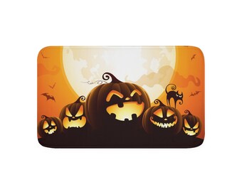 Spooky Season Skeleton Spa Memory Foam Bath Mat Halloween Comfort ...
